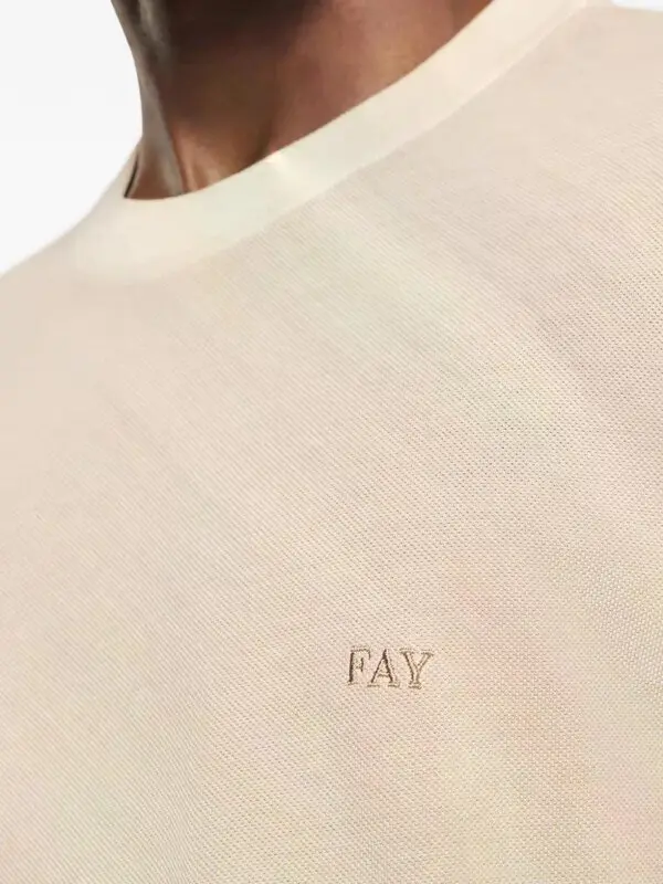 FAY Piquet Ribbed T-shirt