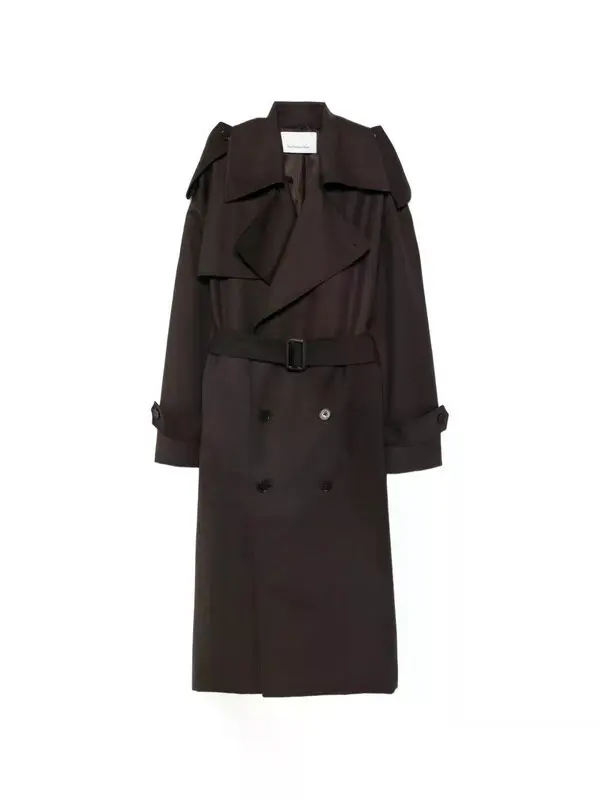 THE FRANKIE SHOP Dursley Tailored Trench Coat - Brown