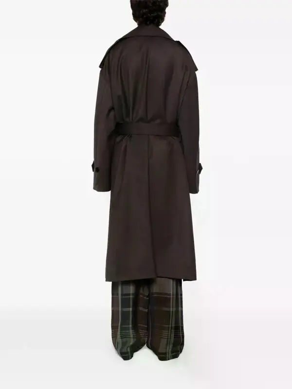 THE FRANKIE SHOP Dursley Tailored Trench Coat - Brown