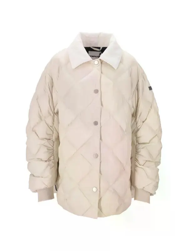 LEMPELIUS Quilted Jacket With Corduroy Collar