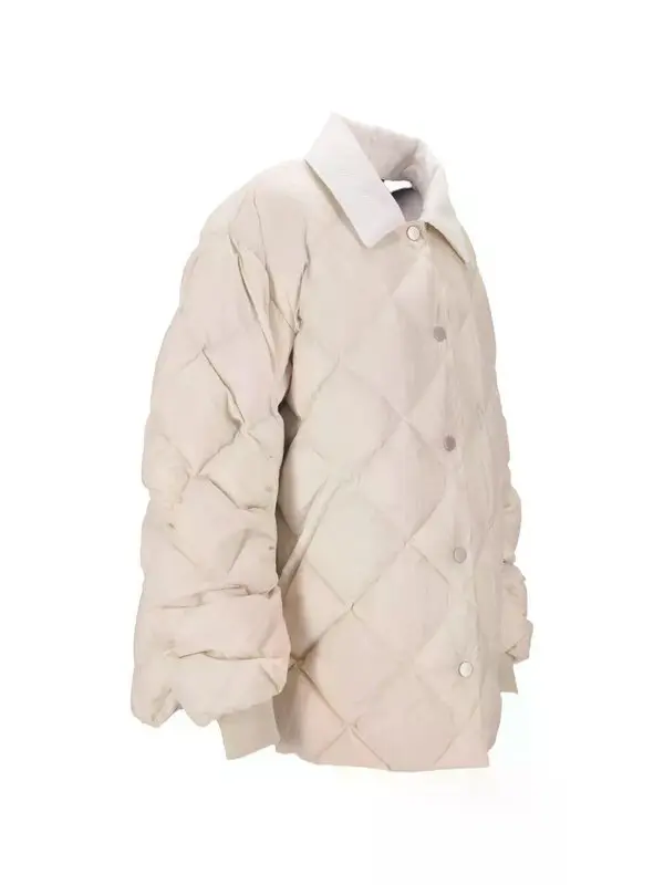 LEMPELIUS Quilted Jacket With Corduroy Collar