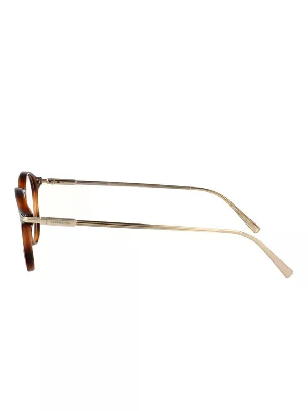 FERRAGAMO Round Frame Eyeglasses