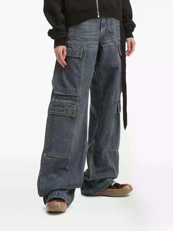 Rick Owens Washed Cargo Jeans