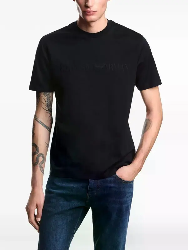 Emporio Armani Embossed Crew-neck T-shirt