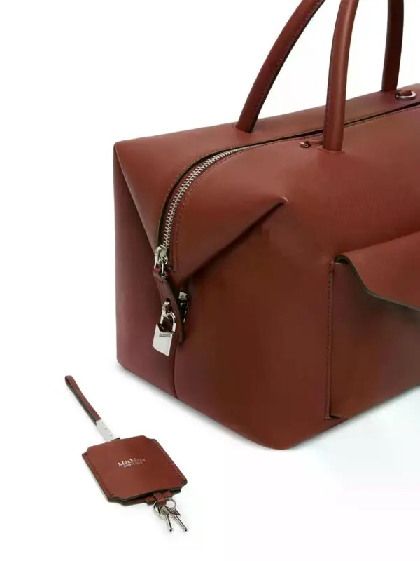 Max Mara Cargo Pocket Top Handle Tote Bag - Brown