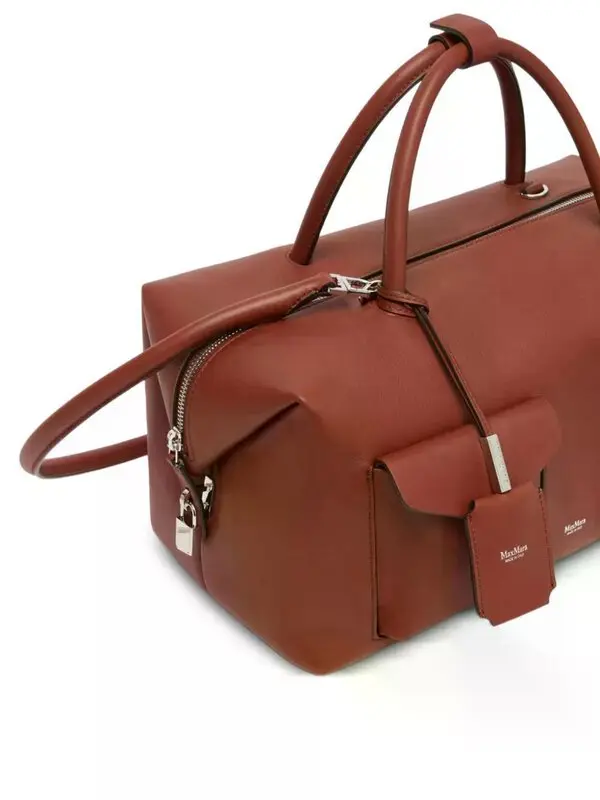 Max Mara Cargo Pocket Top Handle Tote Bag - Brown