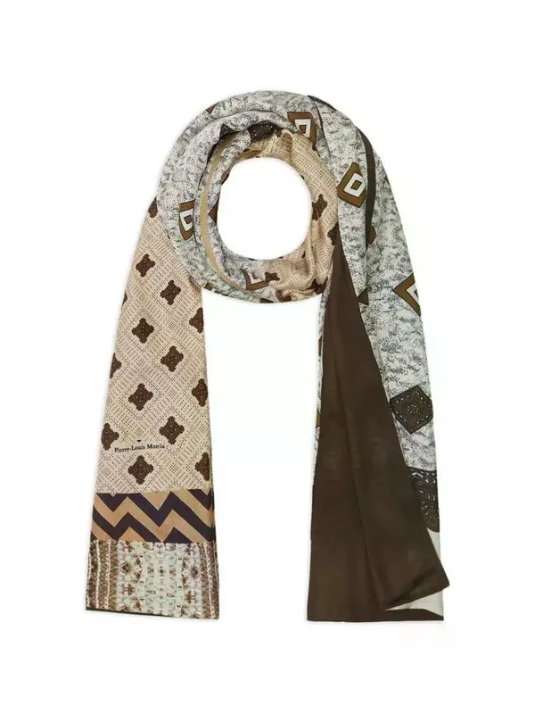 PIERRE-LOUIS MASCIA Aloesta Geometric Print Scarf