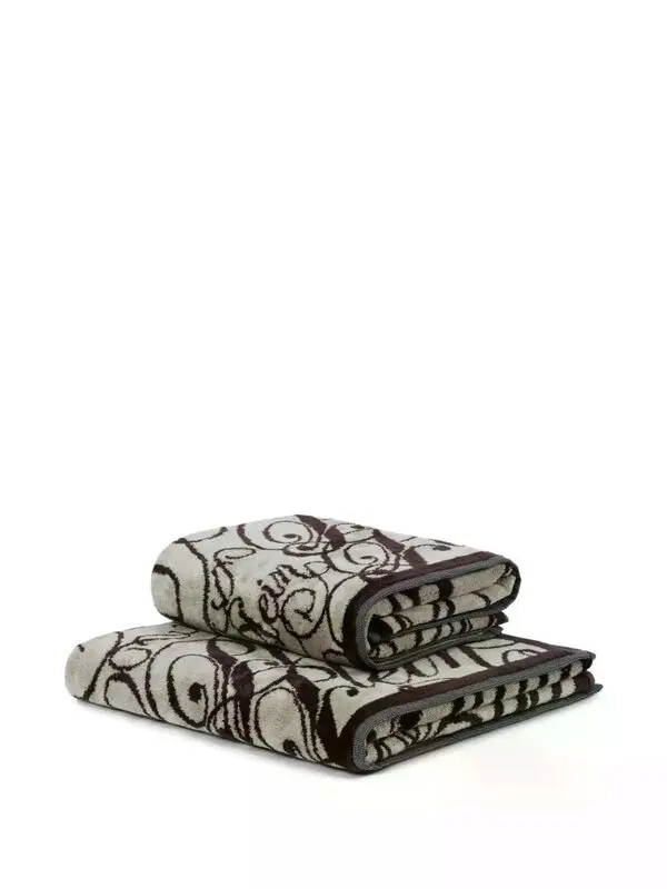 Philipp Plein Signature Guest Towel Set - Brown