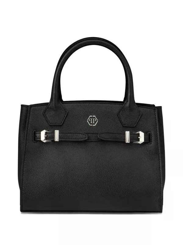 Philipp Plein Dynasty Leather Tote - Black