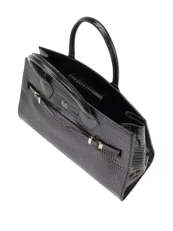 Philipp Plein Logo Detail Tote Bag
