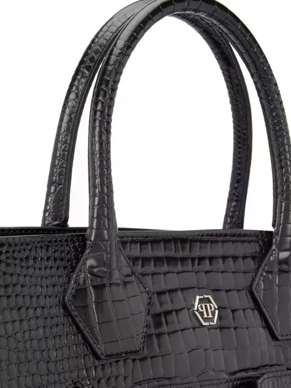 Philipp Plein Logo Detail Tote Bag