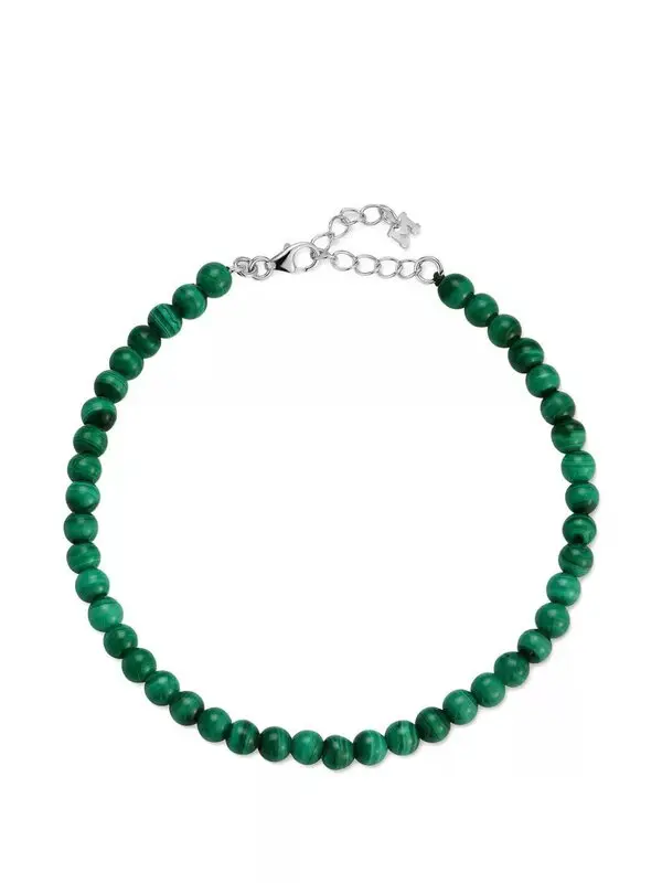 Mateo 4mm Malachite Bead Bracelet - Green