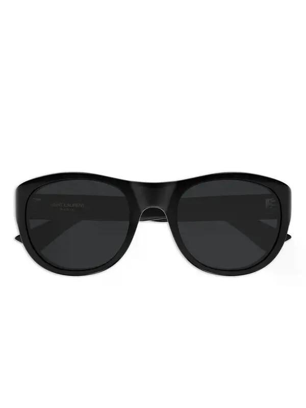 Saint Laurent Maxime Round-frame Sunglasses - Black