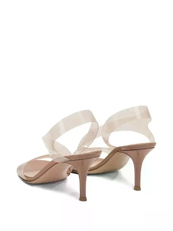 GIANVITO ROSSI Transparent-strap Sandals - White