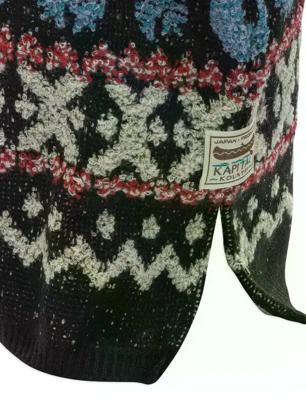 Kapital Patterned Balaclava - Black