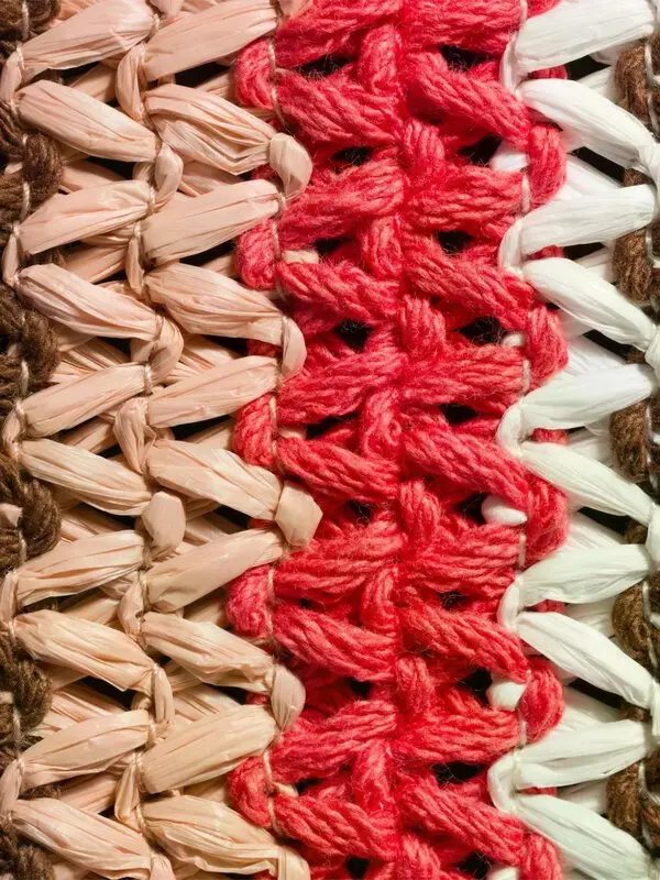 Miu Miu Raffia-effect Woven Tote Bag - Brown
