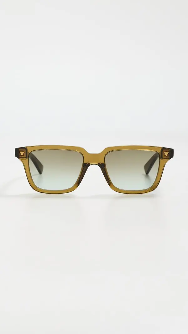 Bottega Veneta Triangle Stud Rectangle Sunglasses