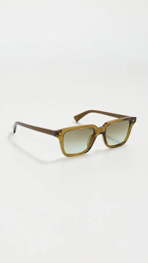 Bottega Veneta Triangle Stud Rectangle Sunglasses