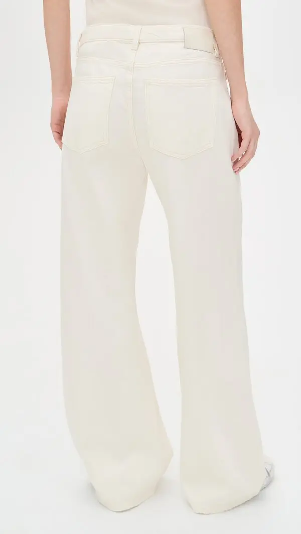 DL1961 Alex Baggy Low Rise Jeans - Eggshell Aura