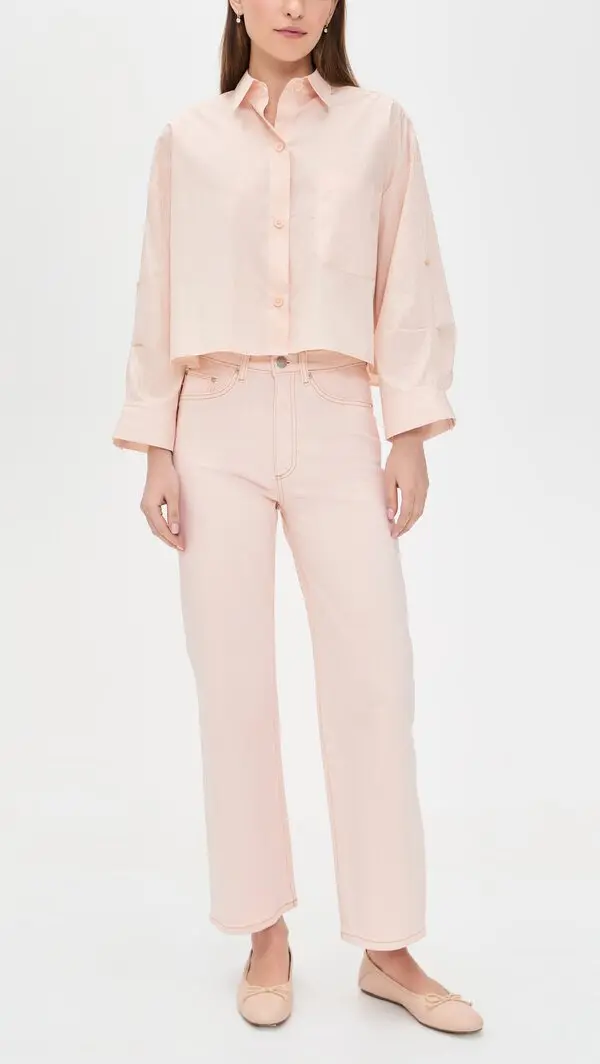 DL1961 Karmine Refined Wide Leg High Rise Jeans
