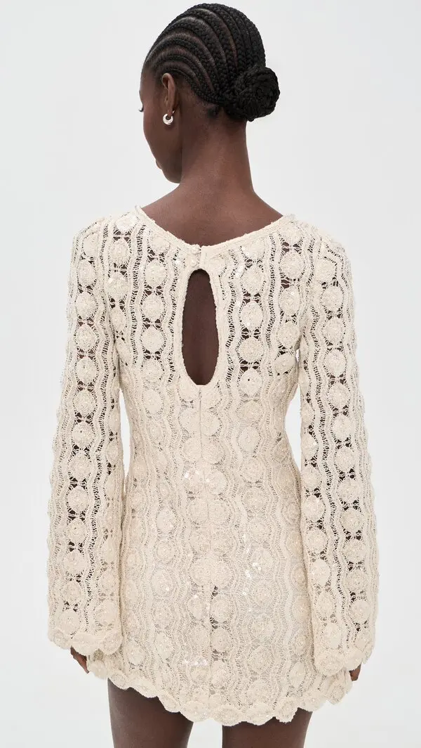 Alexis Micah Mini Dress - Beaded Macrame