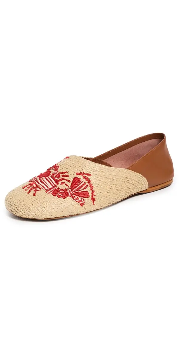 Farm Rio Raffia Flat Loafers