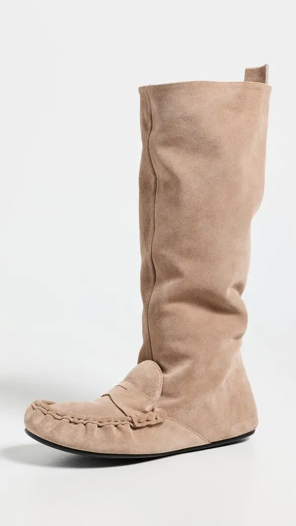 Acne Studios Bojan Slouch Suede Boots
