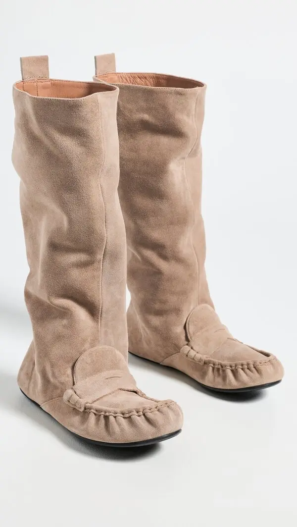 Acne Studios Bojan Slouch Suede Boots