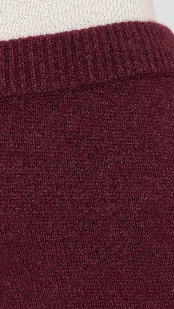 THE ELDER STATESMAN Juniper Cashmere Pants - Bordeaux
