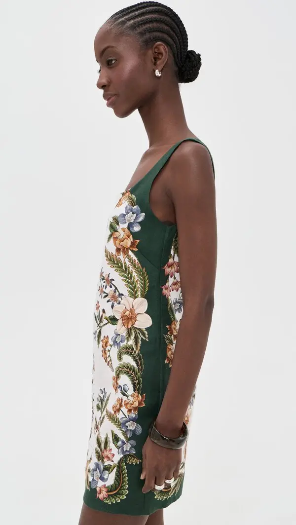 Farm Rio Botanical Print Mini Dress