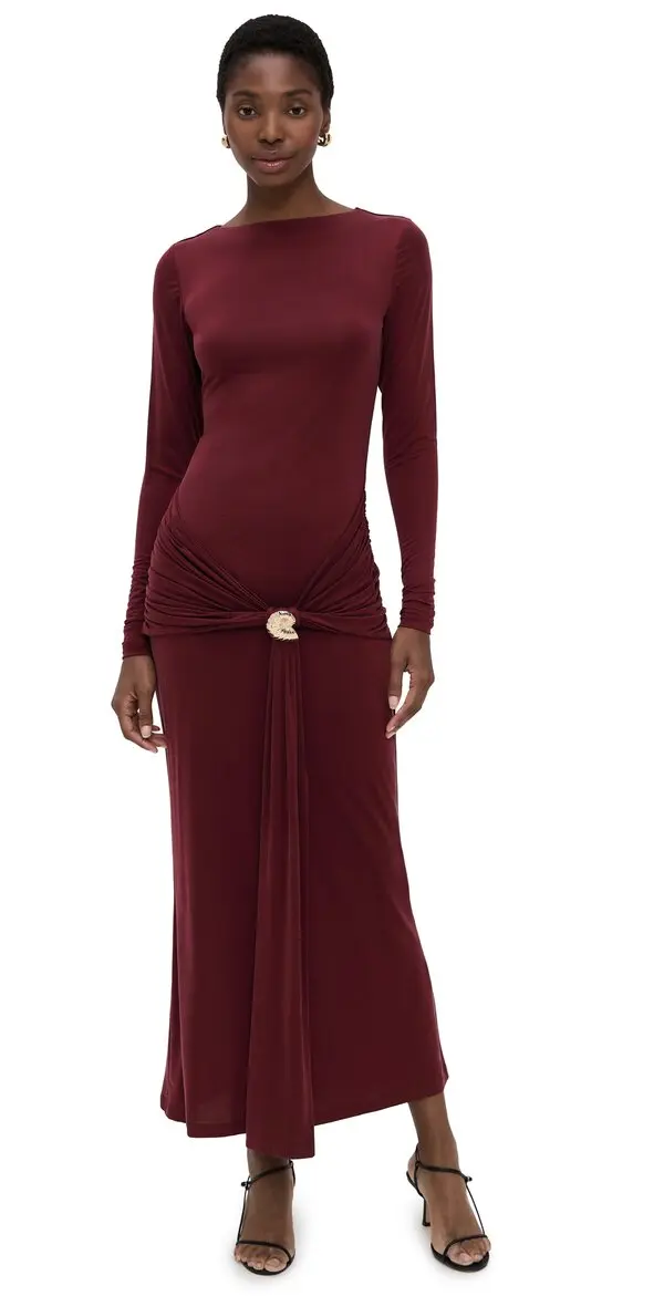 ROAME Maxi Dress With Ruched Sash