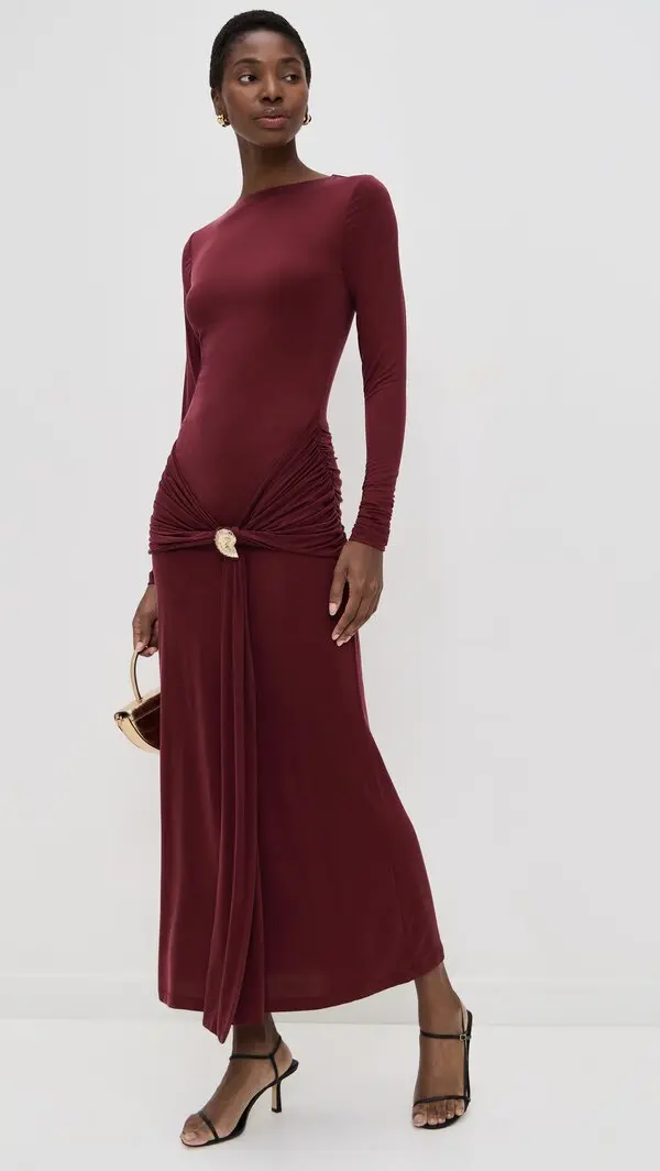 ROAME Maxi Dress With Ruched Sash