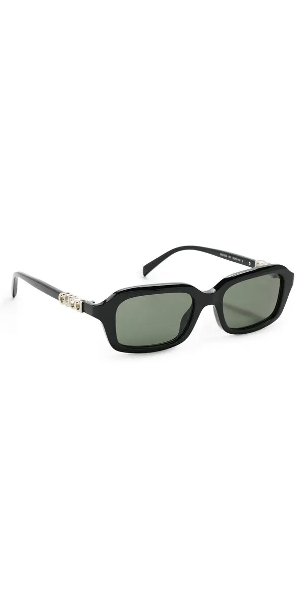 Gucci Signoria Rectangle Sunglasses - Black-black-grey