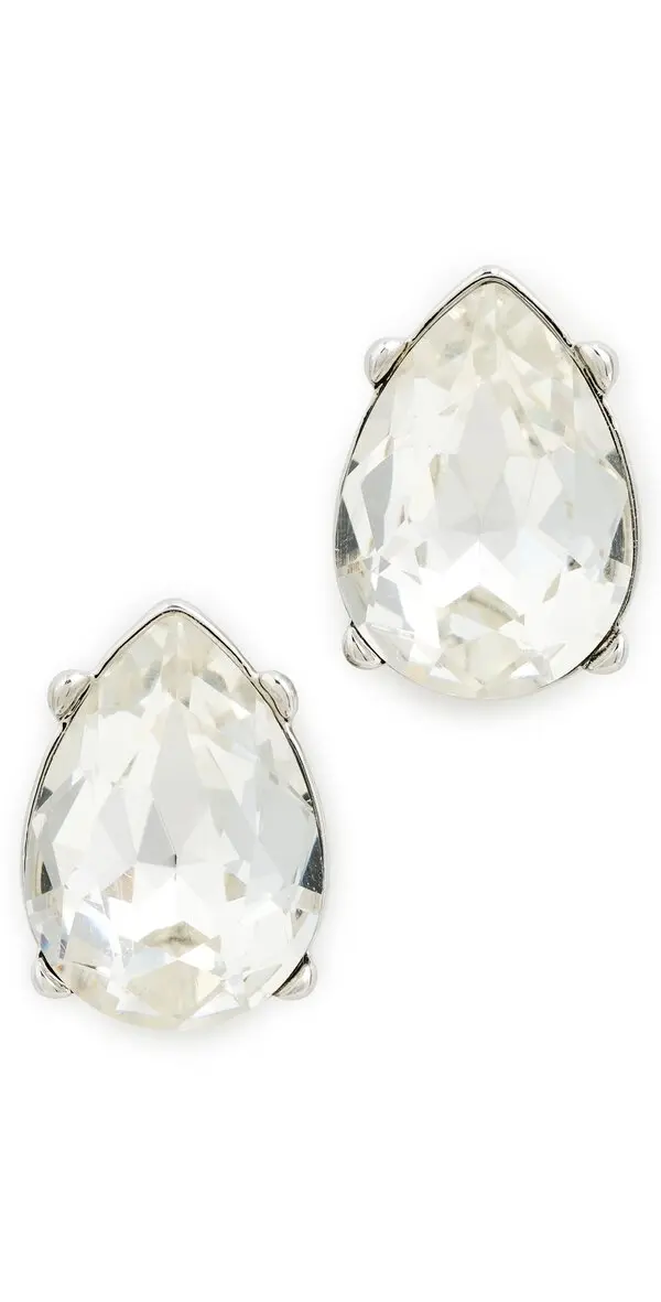 KENNETH JAY LANE Teardrop Pierced Earrings - Crystal