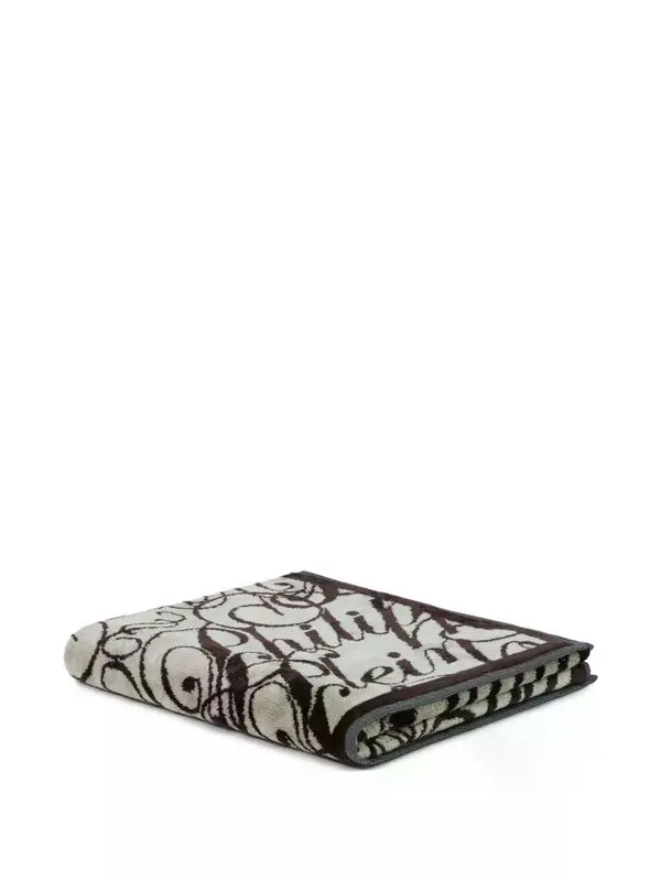 Philipp Plein Signature Bath Towel - Neutrals