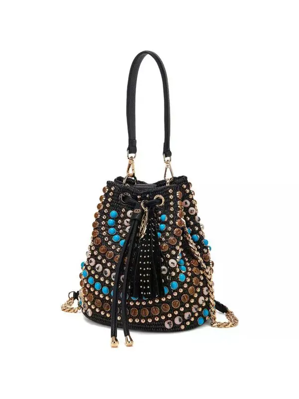 LA CARRIE Andromeda Beaded Bucket Bag