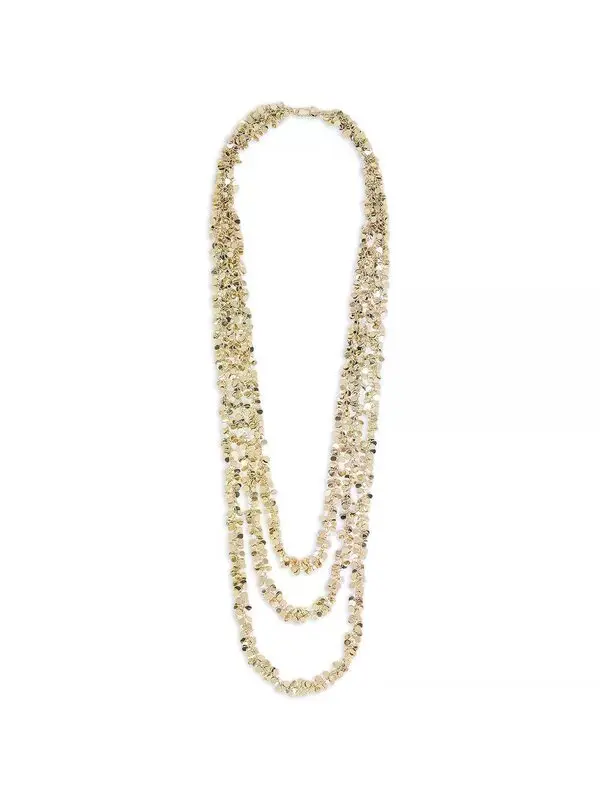 Max Mara Lobster-fastening Beaded Necklace - Gold