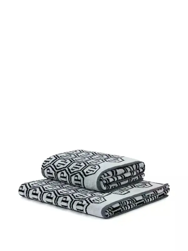 Philipp Plein Patterned Guest Towel Set - White