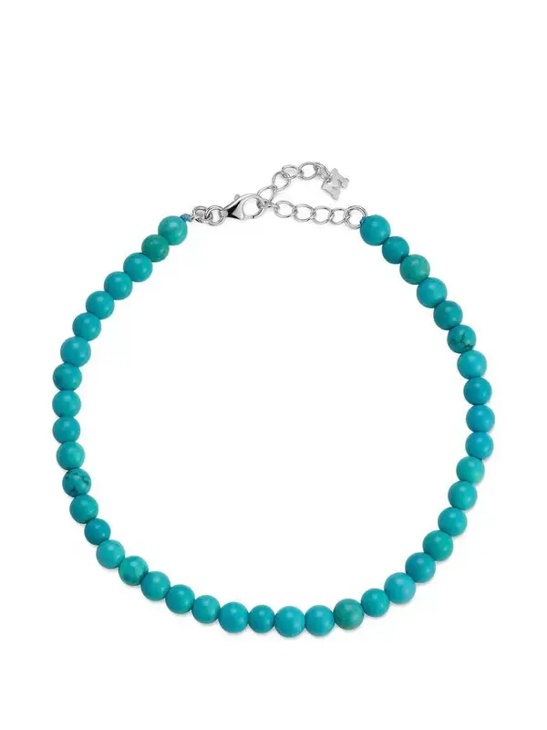 Mateo Turquoise And Sterling Bracelet - Silver