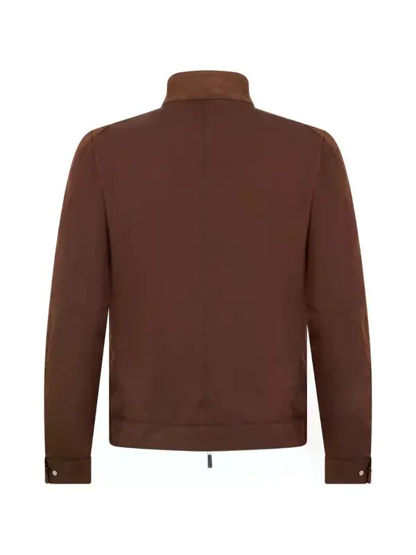 MOORER Zipped Suede Jacket