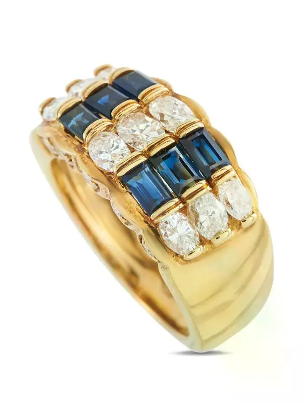 LB EXCLUSIVE Sapphire And Diamond Ring - Gold