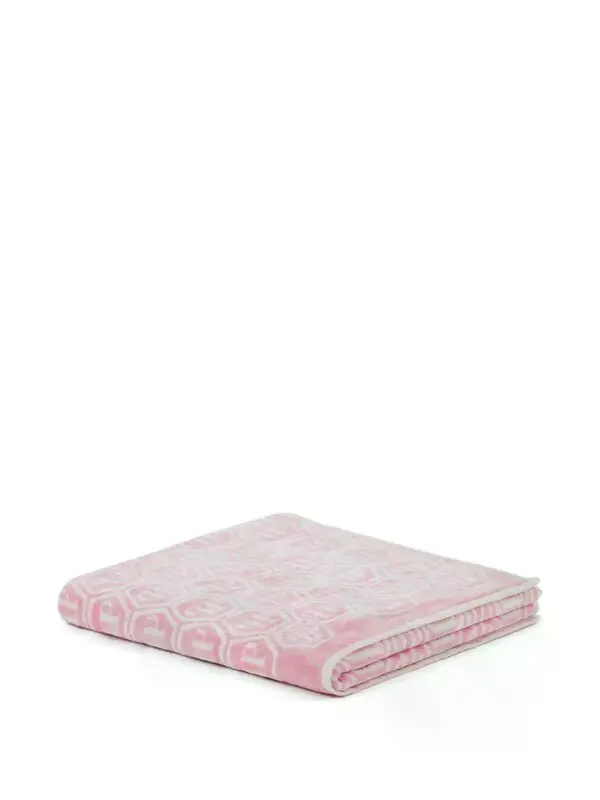 Philipp Plein Hexagon Pattern Bath Towel - Pink
