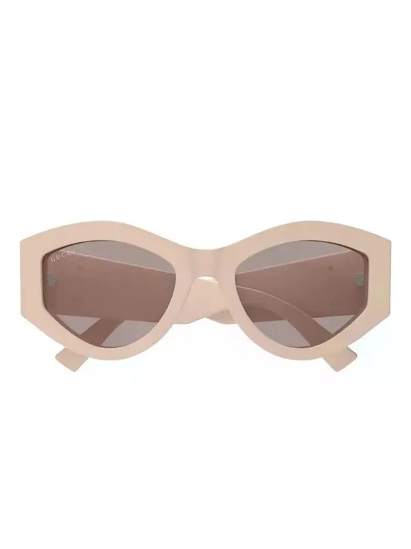 Gucci Geometric Logo Sunglasses - Neutrals