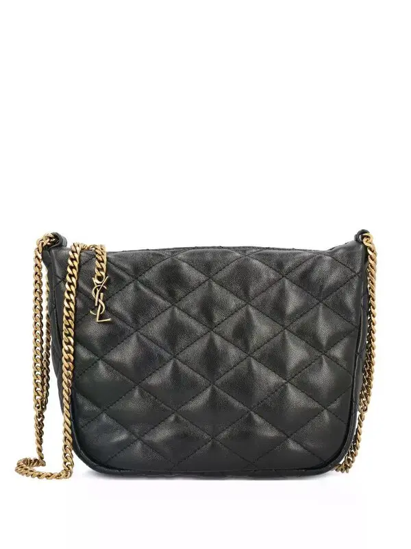 Saint Laurent Quilted Chain Leather Bag