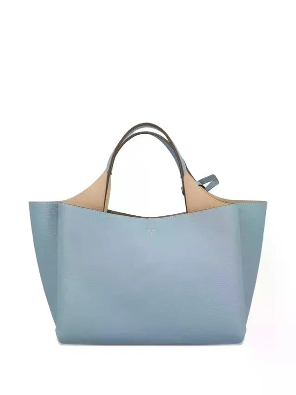 TOD'S Mini Pebbled Charm Tote Bag