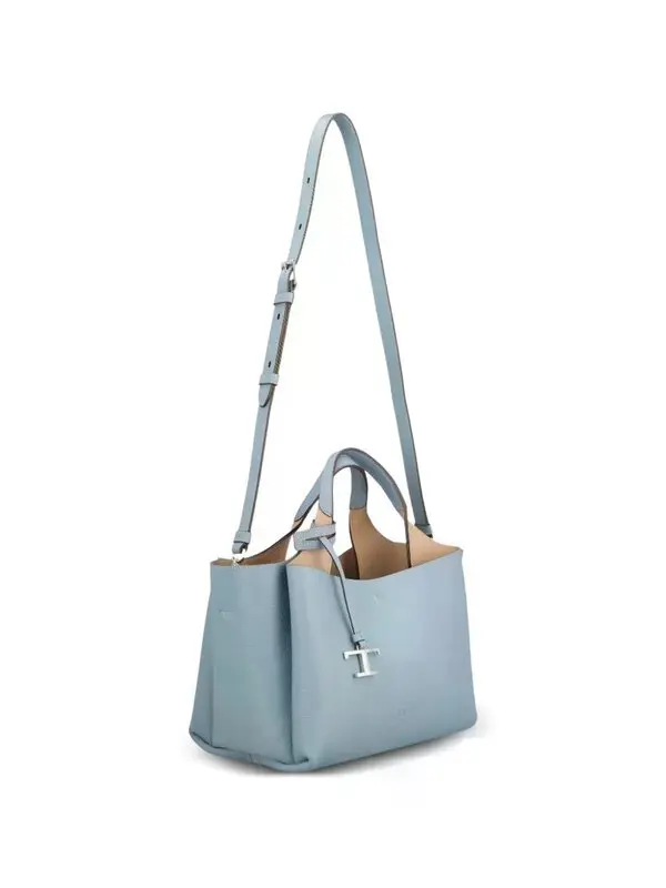 TOD'S Mini Pebbled Charm Tote Bag