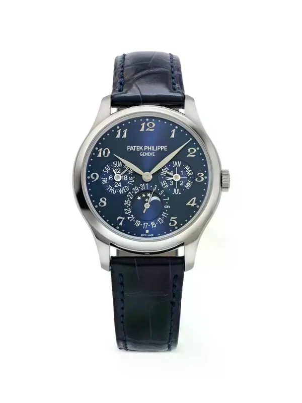 Patek Philippe 39mm Perpetual Calendar Watch - Blue