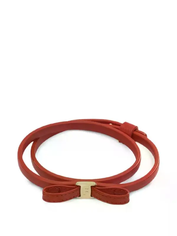 FERRAGAMO Bow-detail Bracelet - Red