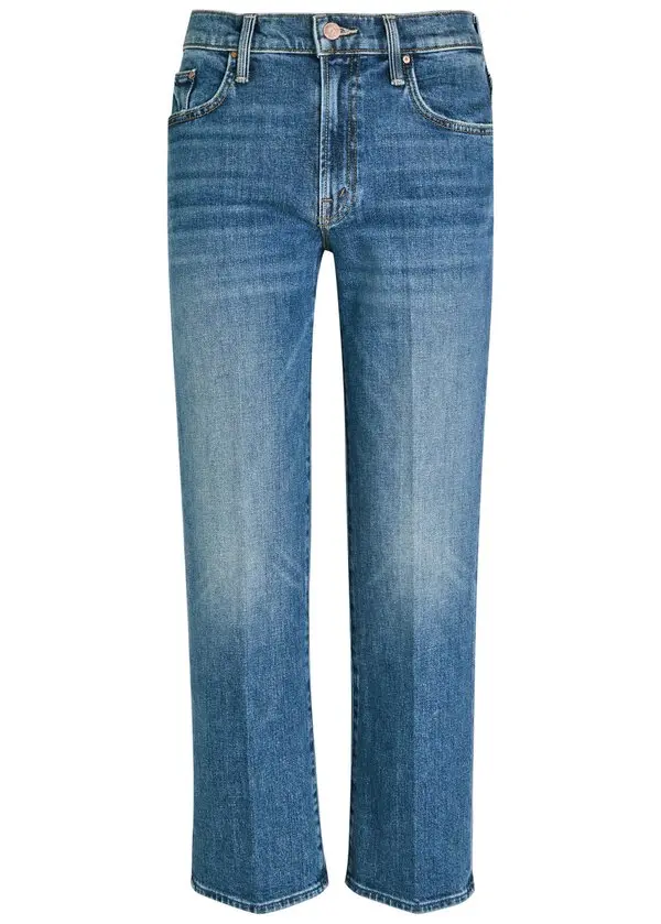 MOTHER The Mid Rise Rambler Slim Straight-leg Stretch-denim Jeans - Indigo