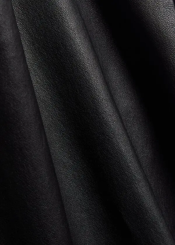 Stouls Stretch-leather Halterneck Top - Black